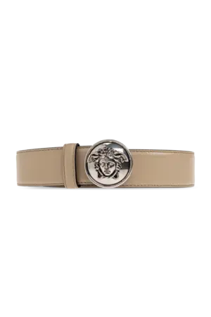 Versace Leather Belt - Beige