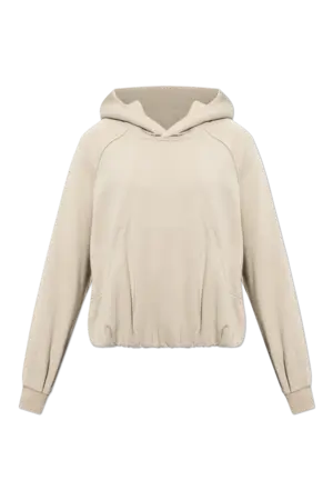 Moose Knuckles Oversized Cotton Blend Hoodie - Cream