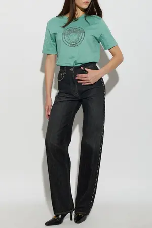 Versace T-shirt With Shimmering Crystals