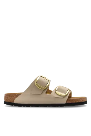 BIRKENSTOCK Arizona Big Buckle’ Slides - Beige
