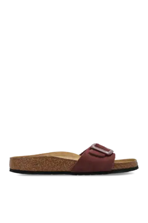 BIRKENSTOCK Madrid Cushion Buckle Suede’ Slides - Pink