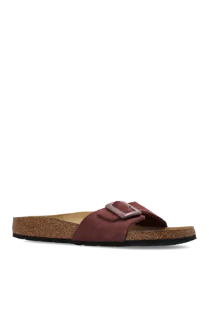 BIRKENSTOCK Madrid Cushion Buckle Suede’ Slides
