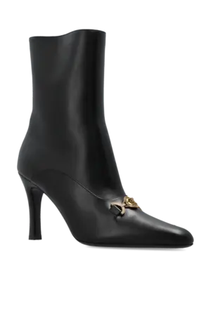 Versace Leather Heeled Ankle Boots "marisa