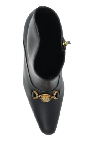 Versace Leather Heeled Ankle Boots "marisa