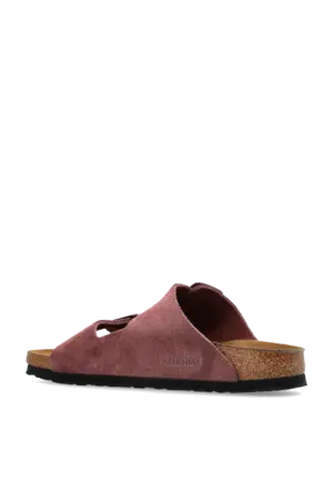 BIRKENSTOCK Arizona Suede Slides With Buckles - Pink