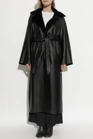 ARMA Rien" Reversible Leather And Fur Coat