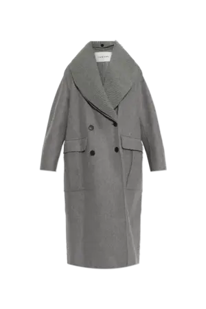 LANVIN Wool Coat With Detachable Collar