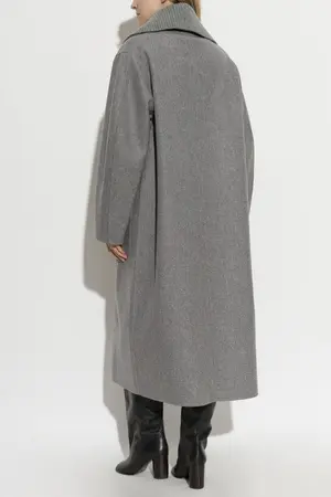 LANVIN Wool Coat With Detachable Collar