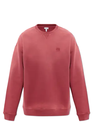 Loewe Sweatshirt With Embroidered Logo - Red