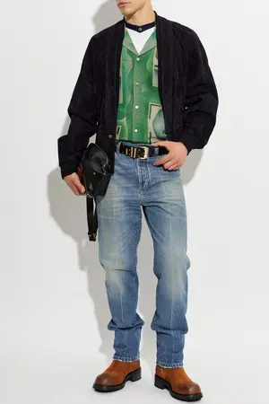 Versace Silk Shirt With "the Shapes" Print