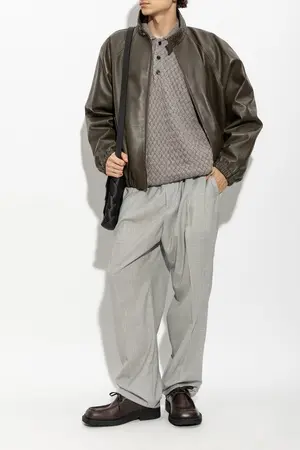 Bottega Veneta Wool Long Sleeve Polo