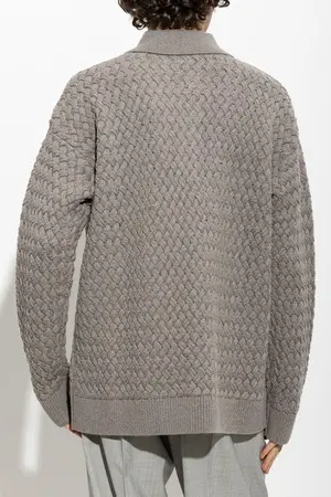 Bottega Veneta Wool Long Sleeve Polo