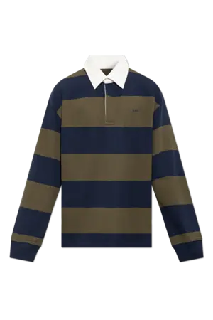 A.p.c. Long Sleeve Polo - Green