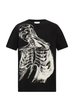 Alexander McQueen T-shirt With Print - Black