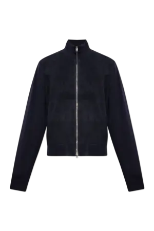 TOM FORD Cardigan Made From Mixed Materials - Navy Blue