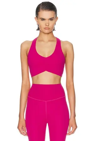 Splits59 Airweight Sports Bra In Pink - Sangria