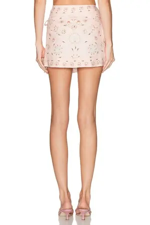 Agua Bendita Luna Mini Sarong Skirt - Playa