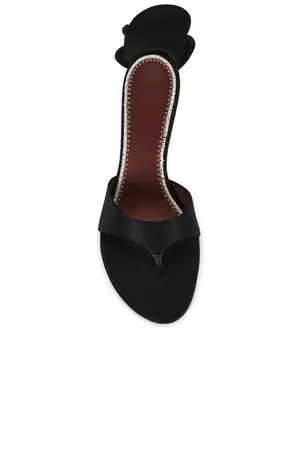 Magda Butrym Satin Flower Sandal Heel