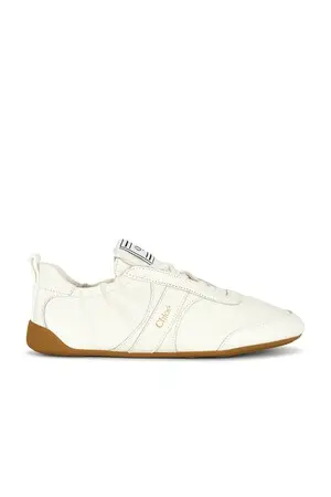 Chloé Kick Sneaker In Ivory - Eggshell