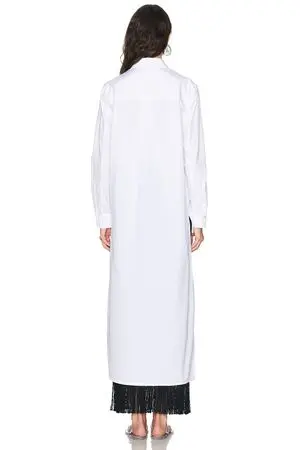 Alaïa Asymmetric Cotton Shirt - Blanc