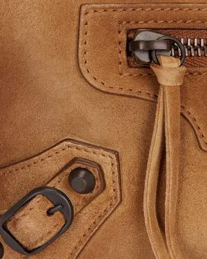 Balenciaga Le City Mini Moto Bag - Camel