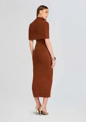 SEROYA Wisteria Knit Midi Dress