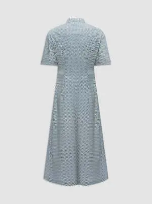 CALLAS MILANO Noor Button-front Shirt Dress With Mosaic Print
