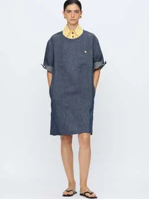 CALLAS MILANO Nadege Tunic Dress - Indigo
