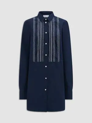 CALLAS MILANO Mattia Embroidered Shirt Dress