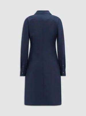 CALLAS MILANO Marrakech Button-front Shirt Dress - Navy