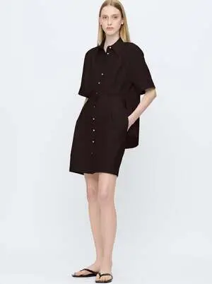 CALLAS MILANO Montana Shirt Dress - Bark