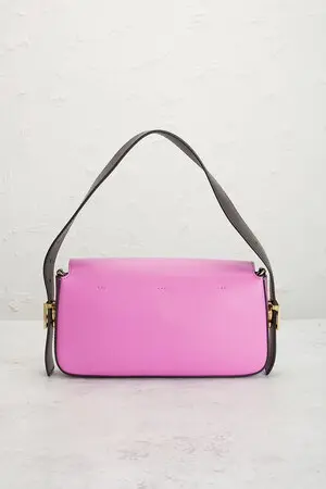 Fendi X Stefano Pilati Twist Baguette Shoulder Bag - Pink