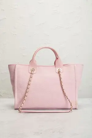 Chanel Deauville Tote Bag - Pink