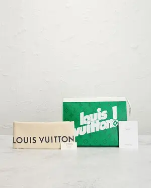 FWRD RENEW Louis Vuitton Vintage Monogram Everyday Lv Pochette Voyage Mm Pouch - Green