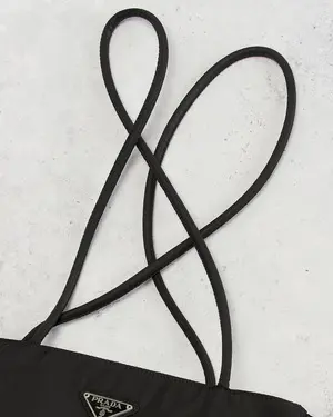 FWRD RENEW Prada Tessuto Tote Bag - Black