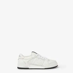 Fendi Match Trainers With Tape Ribbon - White