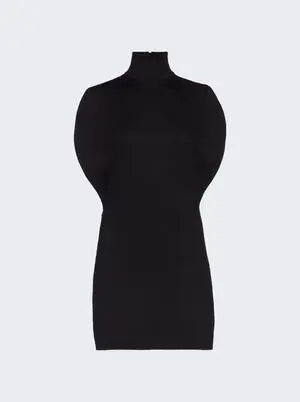 Alaïa Knit Cinched Dress - Black