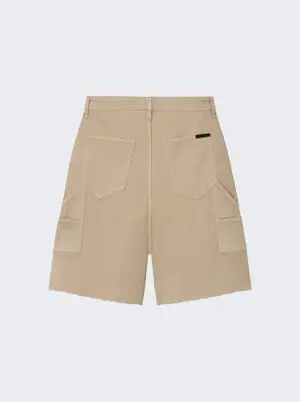 Fear Of God Overdyed Dune Raw Cut 5 Pocket Shorts - Brown