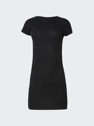 Christopher Esber Rae Pullover Cashmere Mini Dress Charcoal - Black