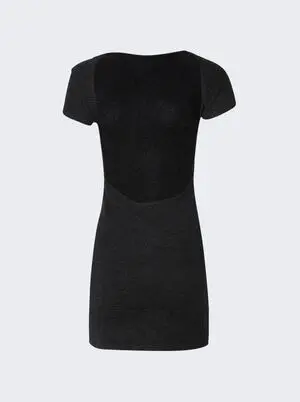 Christopher Esber Rae Pullover Cashmere Mini Dress Charcoal