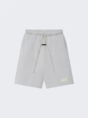 Fear Of God FEAR OF GOD ESSENTIALS Washed Overcast 90s Relaxed Fit Shorts Grey