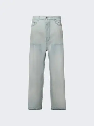 Amiri Faded Carpenter Jeans In Antique Indigo