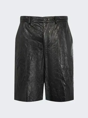 Rick Owens Work Shorts Grease - Black