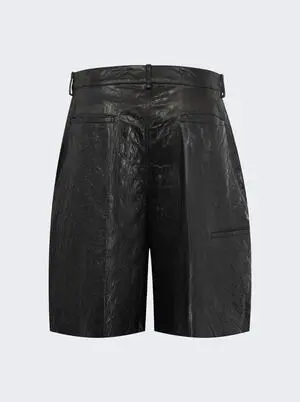 Rick Owens Work Shorts Grease - Black