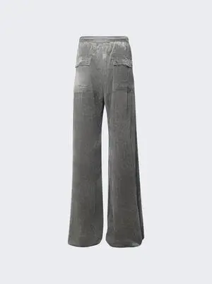 Rick Owens Wide Leg Bela Pants - Silver