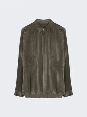 Rick Owens Paneled Outershirt - Brown