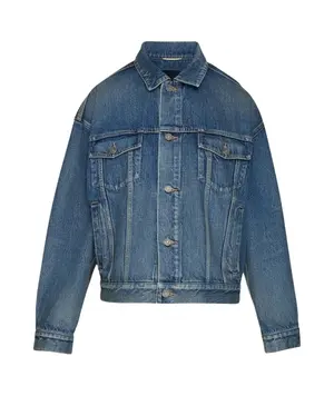 Saint Laurent 70s Trucker Jacket - Blue