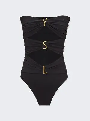 Saint Laurent Strapless Swimsuit