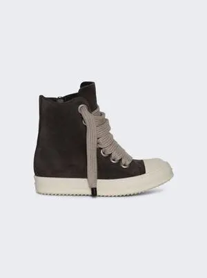 Rick Owens Tower Jumbolace High Sneakers - Grey
