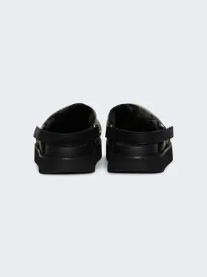 Rick Owens Tower Padded Megelace Platform Mule - Black
